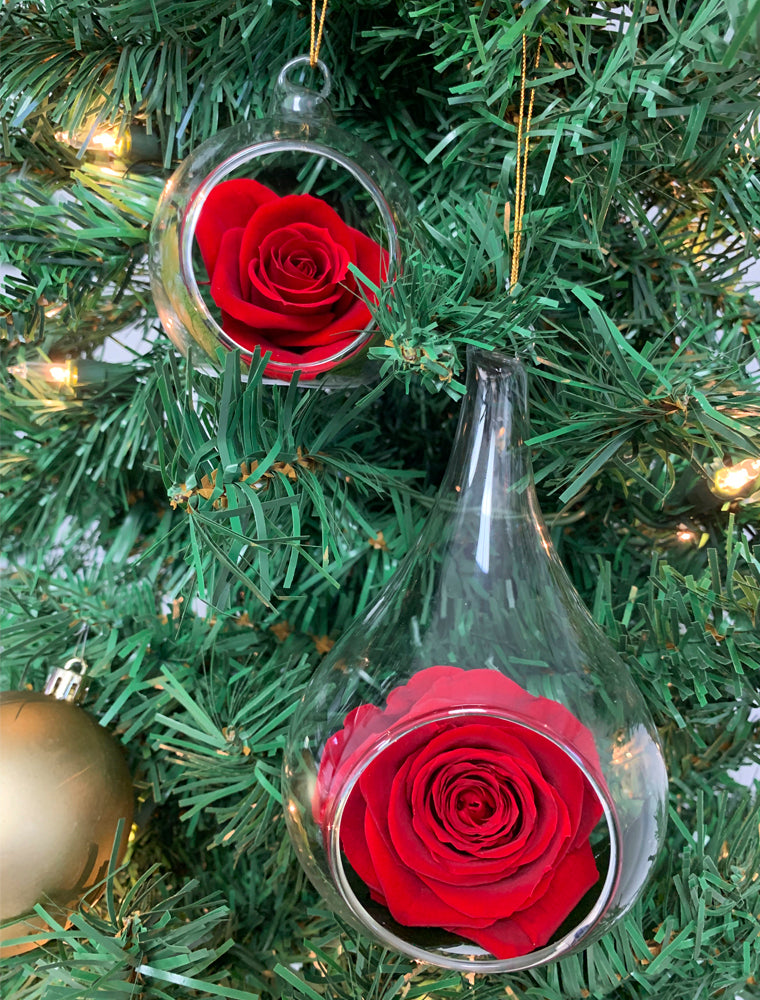 Christmas decorations roses store